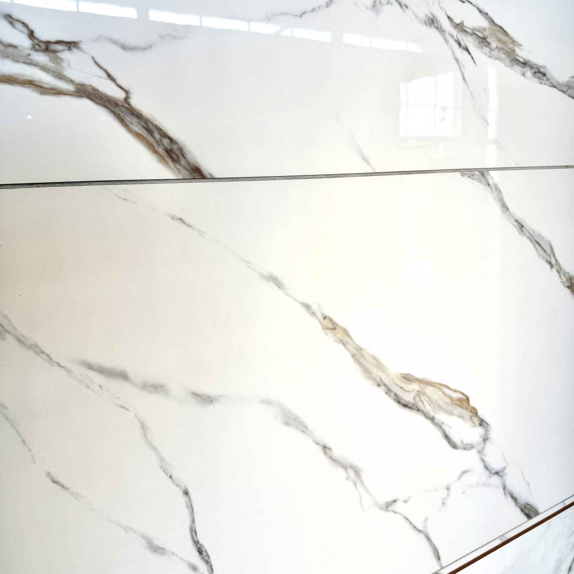 1200x600 Carrara Gold Polished Porcelain Tile